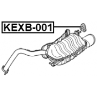 FEBEST - KEXB-001 - Подушка крепления глушителя