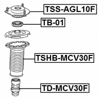 FEBEST - TSS-AGL10F - Front shock absorber mounting